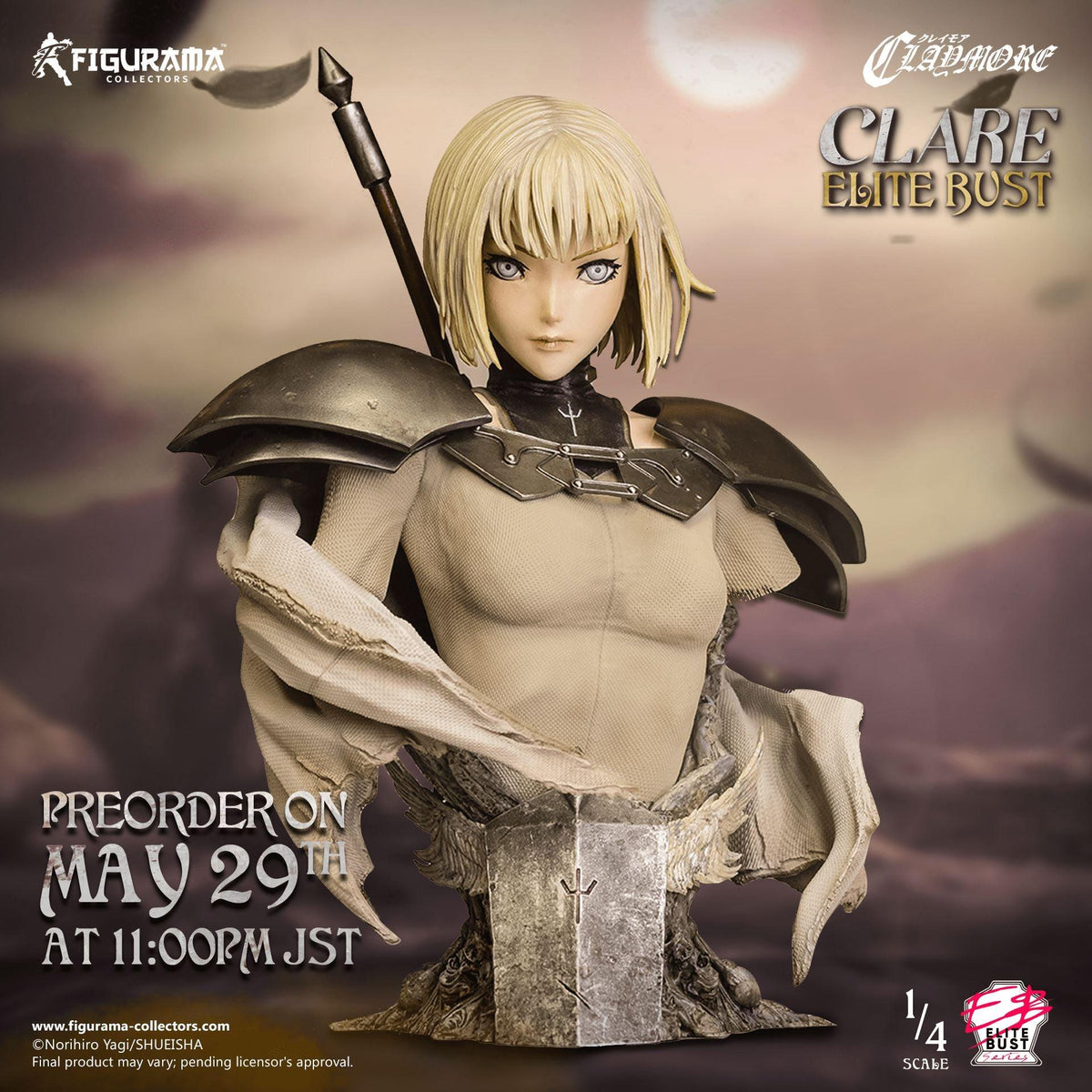 FigureArt Store- Claymore Clare Bust- Figurama Collectors